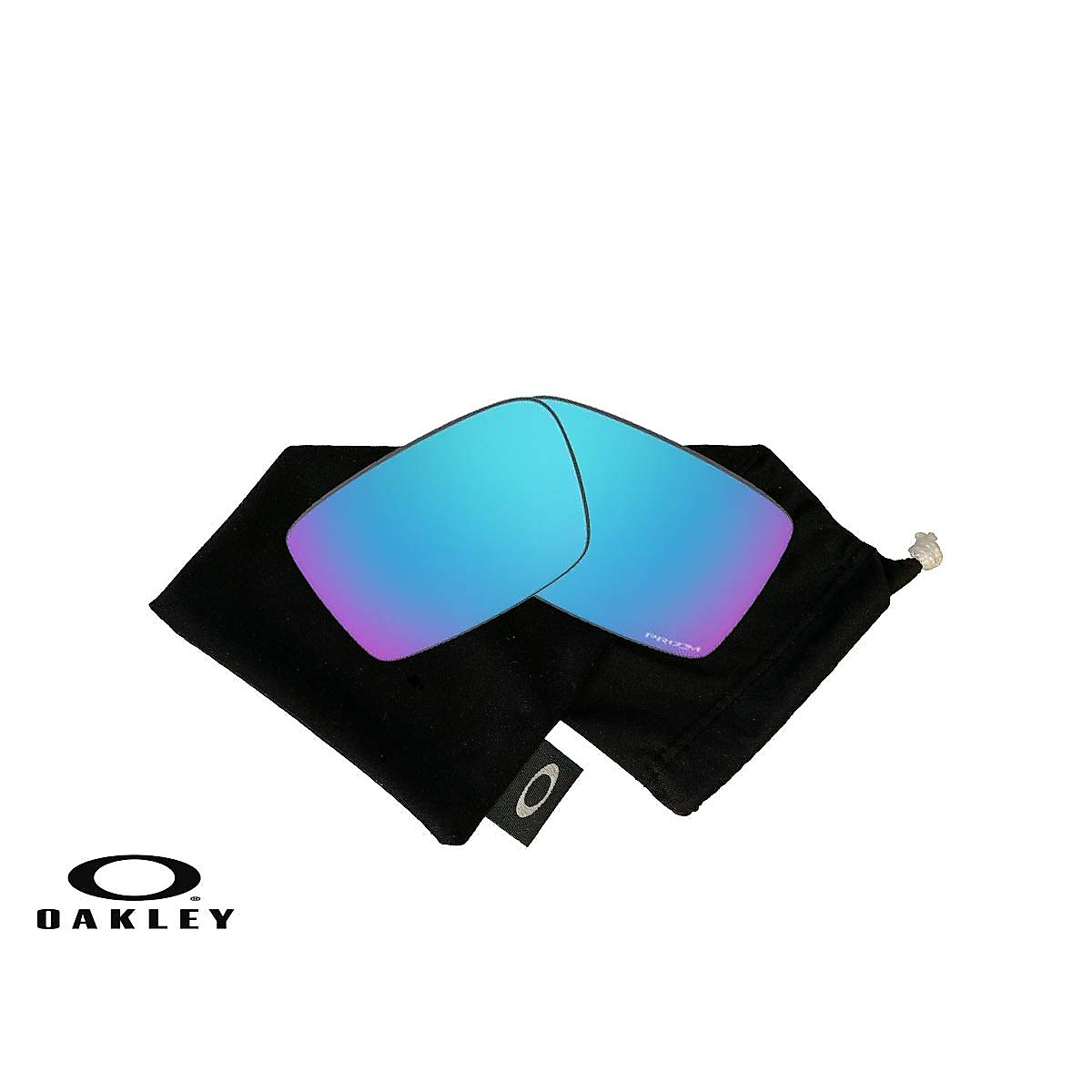 Oakley Original Gascan OO9014 PRIZM Sapphire Iridium Replacement Lenses For Men For Women+BUNDLE Microfiber Cloth Bag