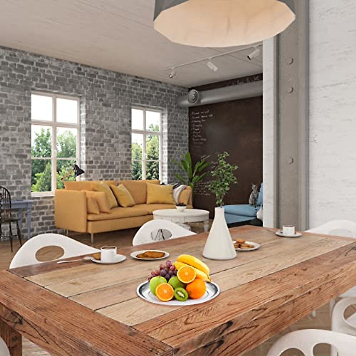 UPKOCH Stainless Steel Tray Stainless Steel Oval grilling platter serving platter serving platter Platter Oval Steaming Serving Platter