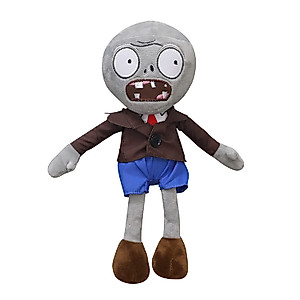 Maikerry 1 PC PVZ Zombies Plush Toy Brown Coat Normal Zombies Toys,Halloween Christmas Birthday Decoration Zombie Plush Doll