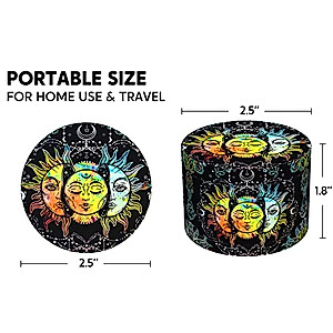 JOYTOP Grinder, 2.5 inch Burning Sun and Moon Grinder (Colorful)