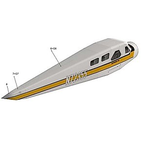 TECKEEN 1/32 Scale CAN DHC-2 Beaver Float Seaplane 3D Model Paper Model Diecast Plane Model for Collection (Unassembled Kit )