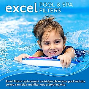 Excel Filters XLS-705 4 Pack Replacement Pool Filter Cartridges for Jandy CL460, CV460 - Also Replaces Pleatco PJAN115, Unicel C-7468, Filbur FC-0810