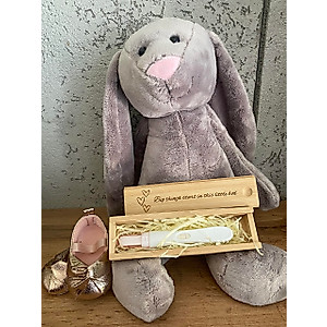 Pregnancy Test Keepsake Box for Baby Announcement to Partner Wooden Baby Keepsake Box