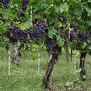 Hanging Anti Bird Rod 12Pcs Excellent Decorative Wind Spiral Reflective Hanging Bird Deterrent Rod Silver