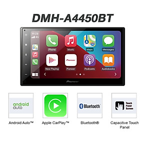 Pioneer DMH-Z5150BT 7" WVGA Display, Apple CarPlay, Android Auto, Built-in Bluetooth, AppRadio Mode, Pandora, Spotify, MIXTRAX, USB/AUX Digital Multimedia Video Receiver / FREE ALPHASONIK EARBUDS