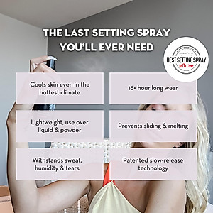 Skindinavia The Makeup Finishing Spray, Bridal Setting Spray, Temperature-Control for All-Day Wear, Long-Lasting Up to 16+ Hours, Heat-Resistant & Waterproof, Wedding Day, Bridal Shower Gift (8 Oz)