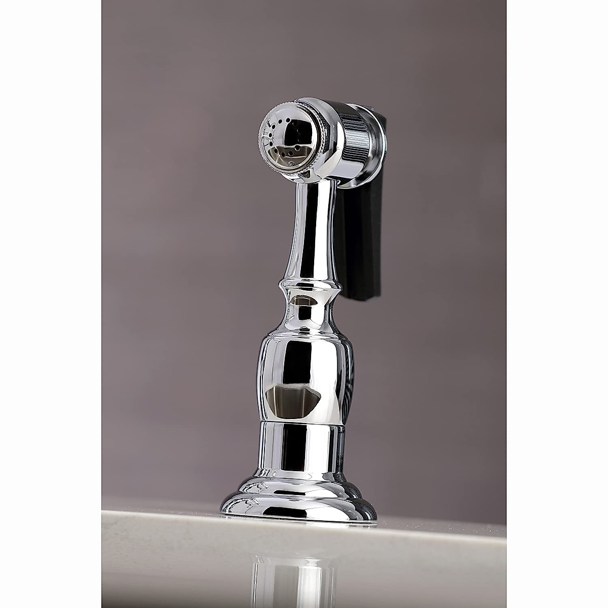 Kingston Brass KS3271PKLBS Duchess Bridge Kitchen Faucet, Polished Chrome