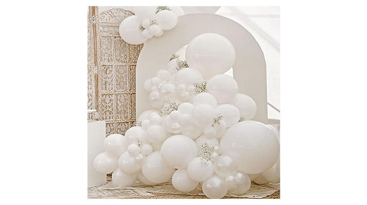20 Pack Large 18" White Latex Party Balloons | Get Yours Now!