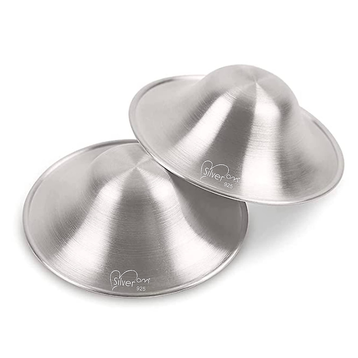 The Original Silver Nursing Cups - Nipple Shields for Nursing Newborn - Newborn Essentials Must Haves - Nipple Covers Breastfeeding- Silvermom-Regular
