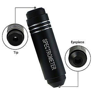 GMKD Diffraction Spectroscope, Pocket Handheld Grating Gemological Spectroscope, Precise Gemstone Spectroscope Analysis Kit for Quick Gemstone Identification