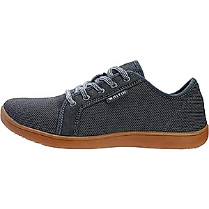 WHITIN Women's Barefoot Shoes Fashion Sneakers Minimalist Wide Width Toe Box Zero Drop Size 9 Gym Training W81 Running Walking Flat Workout Grey 40