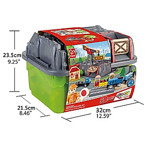 Hape Railway Bucket-Builder-Set L: 19.7, W: 31.5, H: 5.5 inch