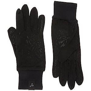 Terramar Adult Thermasilk Liner Winter Gloves for Men and Women Skiing, Hikking, Cold Weather Activities, Black, Small