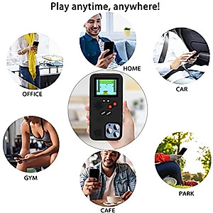 WeLohas Gameboy Case for iPhone 13 Mini,Handheld Retro 168 Classic Games,Color Video Display Game Case for iPhone,Anti-Scratch Shockproof Phone Cover Red