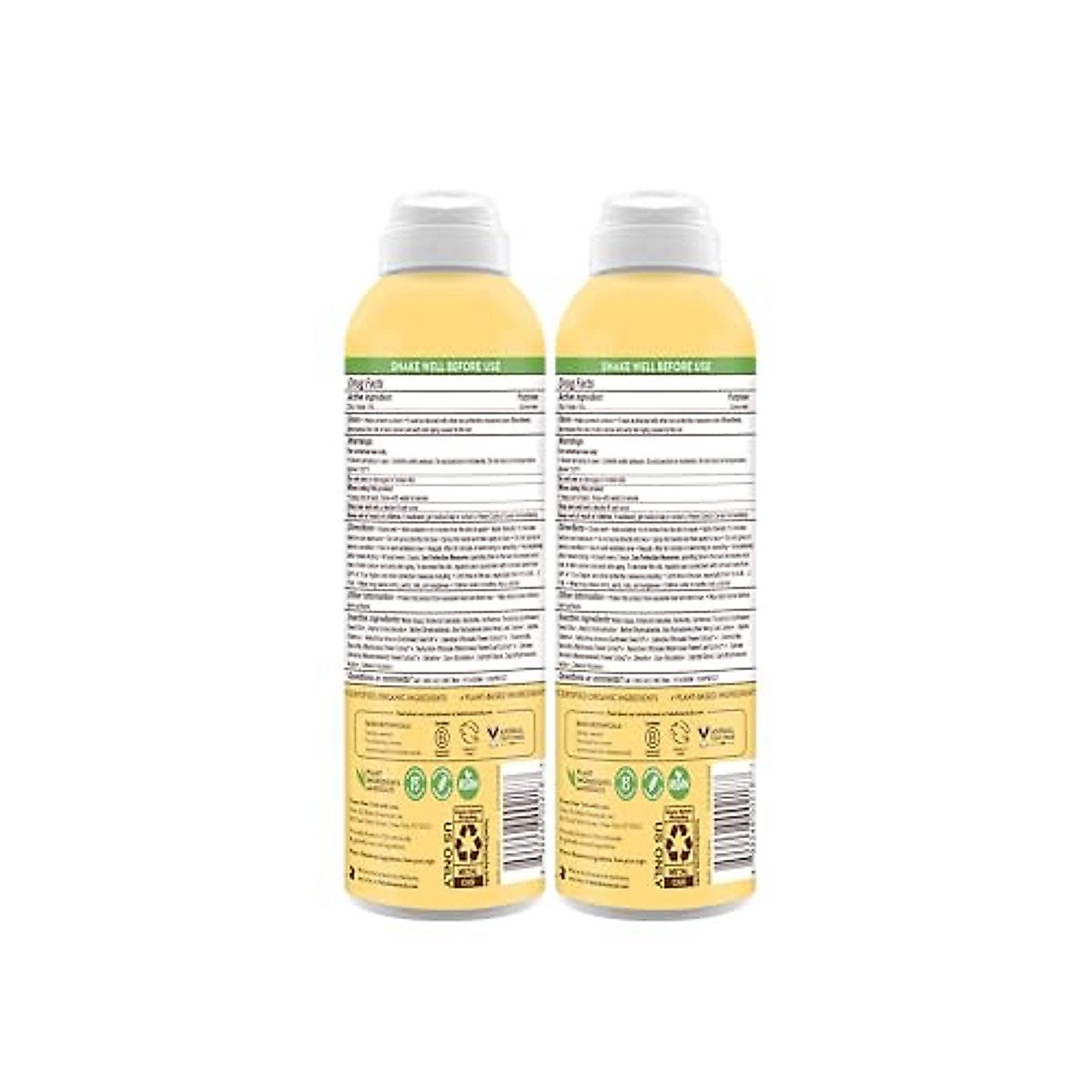 Babo Botanicals Sheer Zinc Continuous Sunscreen Spray SPF30 - Natural Zinc Oxide - Extra Sensitive Skin - Water Resistant - Vegan - Fragrance-Free - Air-Powered Spray - For all ages - 2-Pack