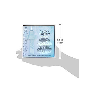 On Your Baptism Beautiful Baby Handmade Aqua Glass Cross - Treasured Baptism Gift for Baby Girl or Boy