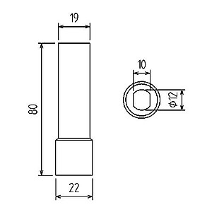 Compatible for 3PC 1/2 Triangular Multi-Toothed Socket and Tool Nuts for Bosch Fuse Board Injection Pump Diesel