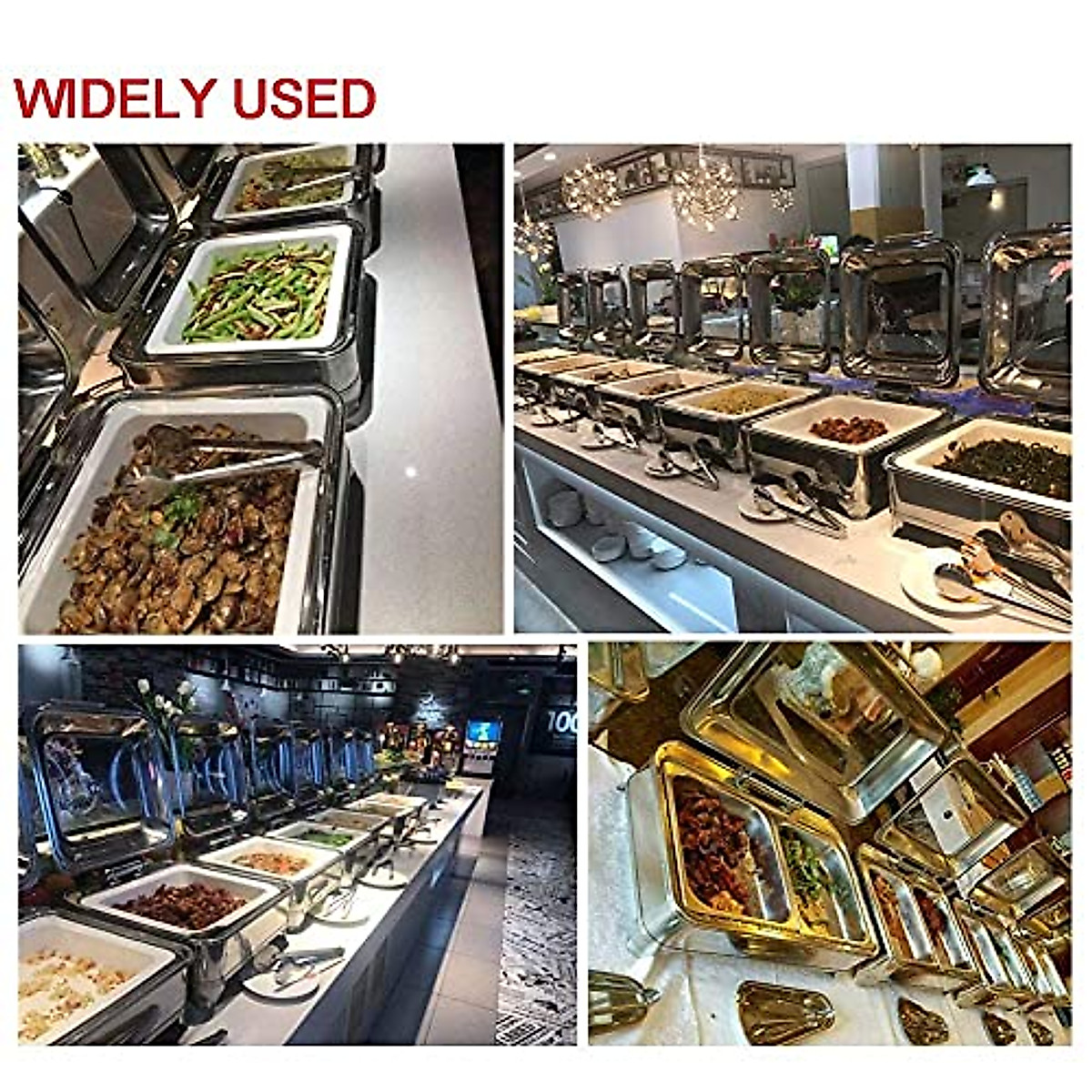 Food Warmers for Parties Buffets Electric, Stainless Steel Buffet Server and Warming Tray, 9L, Chafing Dish Buffet Set - Adjustable Temperature + Hot Plate Electricgn 1/3