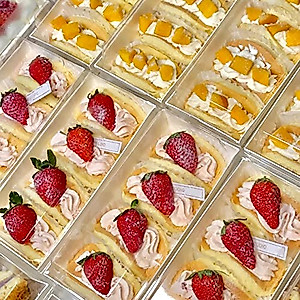 Ocmoiy Charcuterie Boxes with Clear Lids, 50 Pack White Bakery Boxes, Cookie Boxes, Small Treat Boxes for Pastry, Sandwich, Cupcakes, Strawberries, Dessert To Go Containers