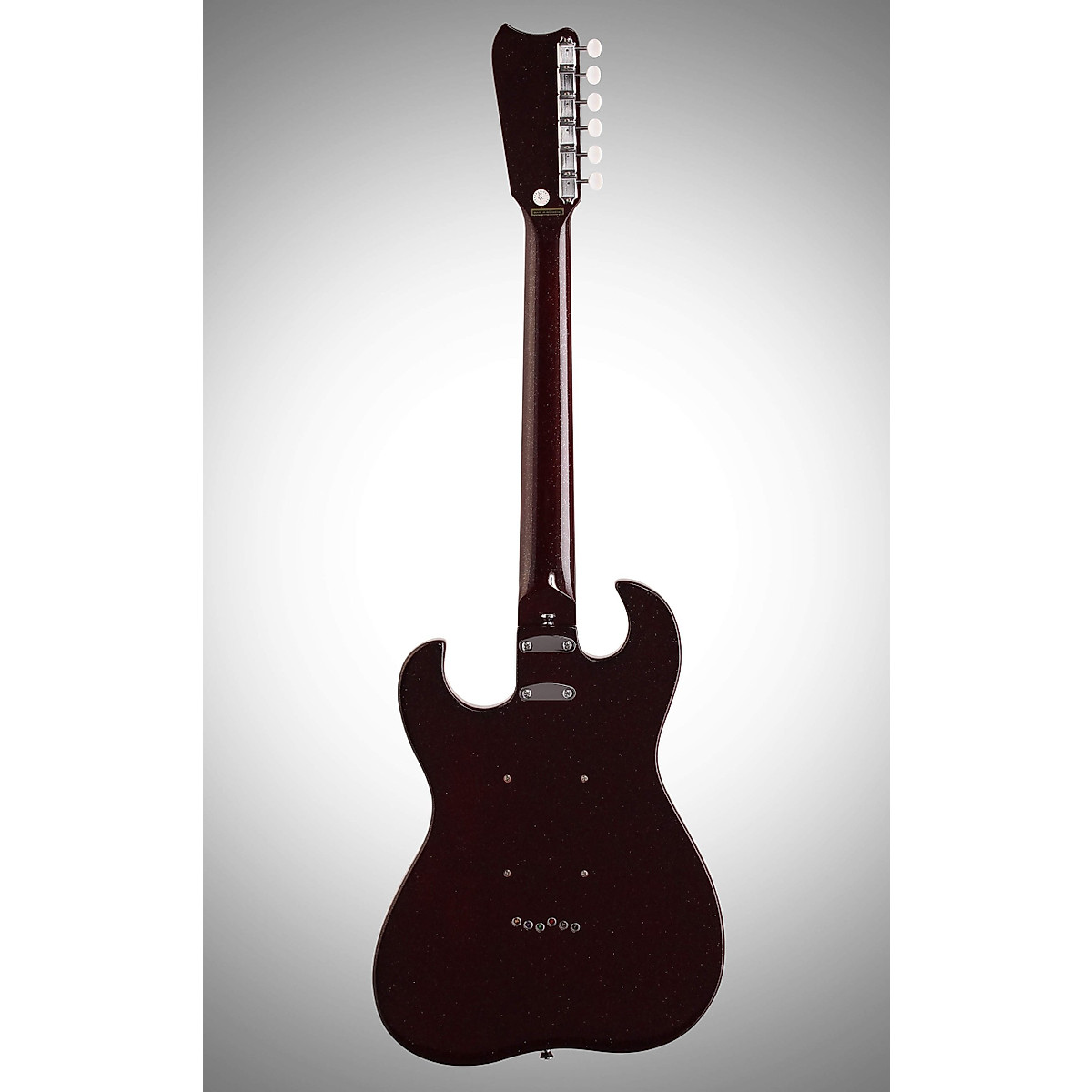 Silvertone Classic 1449-RSFB Solid-Body Electric Guitar, Red/Silver Flake Burst