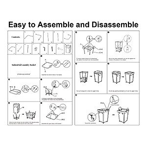 StorageWorks Laundry Hamper with Wheels, 160L Large Hampers for Laundry Rolling Laundry Basket, Dirty Clothes Hamper for Hotel, Home, Closet, Dorm, Beige, 1-Pack