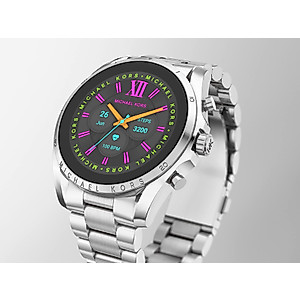 Michael Kors Men's or Women's Gen 6 44mm Touchscreen Smart Watch with Alexa Built-In, Fitness Tracker, Sleep Tracker, GPS, Music Control, Smartphone Notifications (Model: MKT5139V)