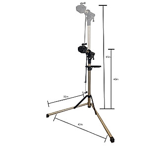 Petra Sports BikeDoc Foldable Bicycle Repair Stand. Portable, Height Adjustable Mechanics Work Stand w/Magnetic Tool Tray & 360° Quick Release Clamp. Supports Up To 66Lbs.