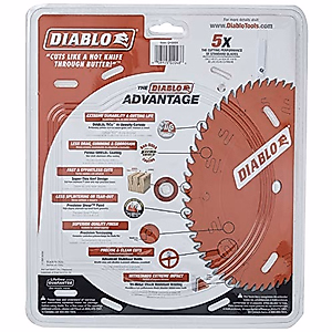 Diablo by Freud D1060X 10" x 60 Tooth Fine Finish Saw Blade