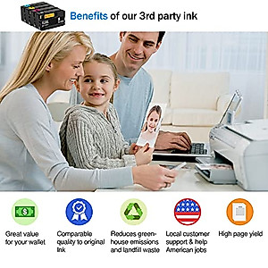 Cartlee Compatible Ink Cartridges Replacement for HP 712 712XL Ink Cartridges for HP for DesignJet T210 T230 T250 T630 T650 Studio Plotter Printers (1 Black, 1 Cyan, 1 Magenta, 1 Yellow)