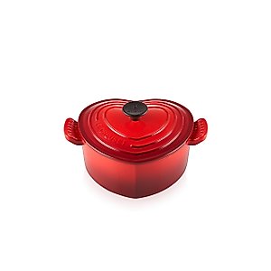 Le Creuset Enameled Cast Iron Heart Cocotte, 2 qt., Cerise