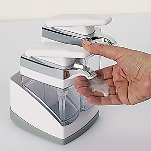 Casabella Sink Sider Duo with Sponge - White & Chrome Plating