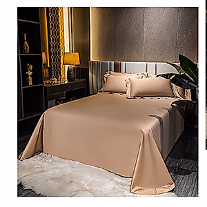 UpcoT Long Staple Cotton Hollowed Out Four-Piece Set Cotton Sateen Sheet Bed Cover Wide Brim Series (Color : D, Size : 200 * 230cm)