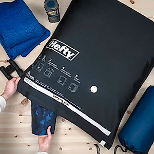 Hefty MAX Shrink-Pak Vacuum Storage Bags – Max Strength Tear-Proof Bags For Clothes, Pillows, Towels, Blankets & More – Space Saver Suction Sealer Bags for Home – 3 Jumbo, 30 x 36 Inches