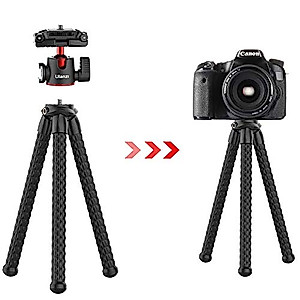 ULANZI MT-33 Camera Tripod,Flexible Mini Tripod with 1/4" Screw for Magic Arm,Octopus Tripod Compatible with iPhone 12 Samsung Canon Nikon Sony Cameras