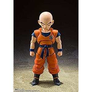TAMASHII NATIONS - Dragon Ball Z - Krillin Earth's Strongest Man, Bandai Spirits S.H.Figuarts Action Figure