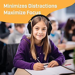 Vanderfields Kids Ear Protection - Age 3-16 - 26dB - Noise Canceling Headphones Kids - Ear Muffs for Kids - Kids Noise Cancelling Headphones - Earmuffs for Autism, Boys, Girls, Toddlers & Children