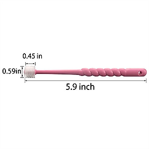 VTurboWay 2 Pack 360-Degree Pet Toothbrush for Puppy, Small Dog and Cat, Colors May Vary