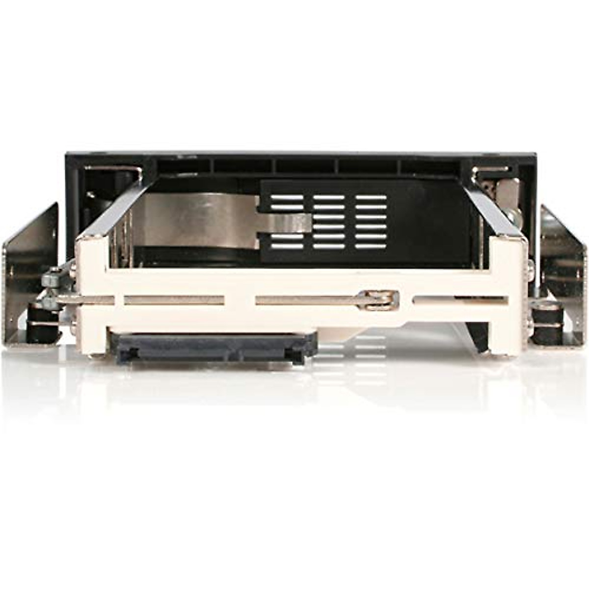 StarTech.com 5.25in Trayless Hot Swap Mobile Rack for 3.5in Hard Drive - Internal SATA Backplane Enclosure - Lockable drive bay , TAA (HSB100SATBK)