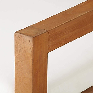 Modway EEI-3427-NAT-WHI Northlake Outdoor Patio Premium Grade A Teak Sofa Couch With Sunproof Cushions, Natural White