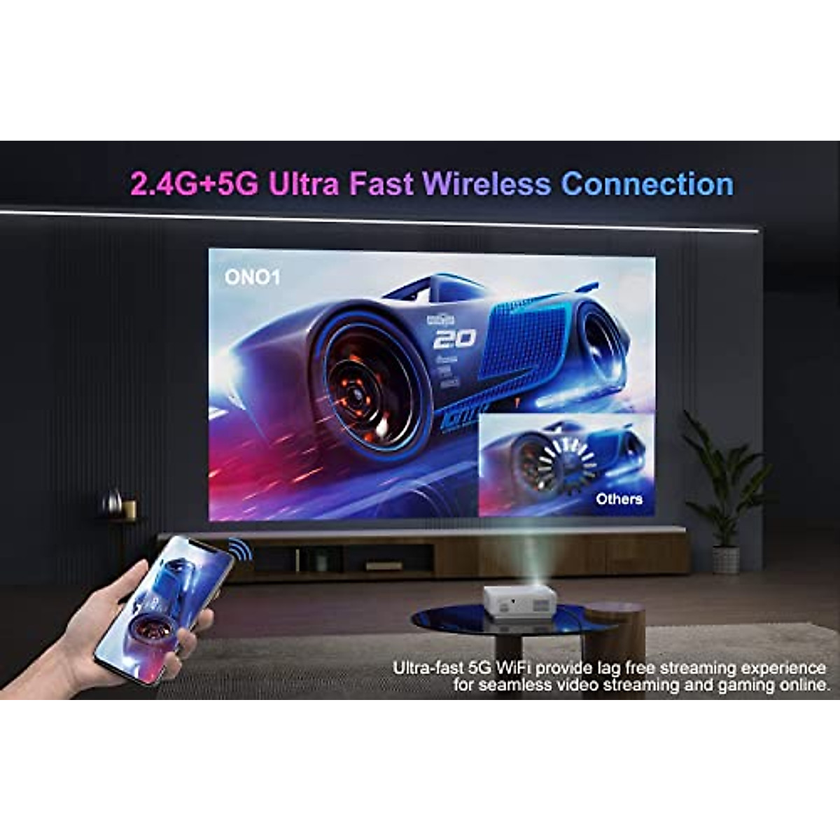 Native 1080P Portable Projector