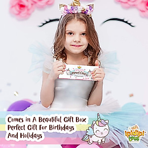 Pop Up Unicorn Pencil Case for Kids, Multifunction Stationery Organizer Box with Calculator, Sharpener, and Pencils, Cute School Supplies, Best Birthday Present for Girls and Teens in Gift Box