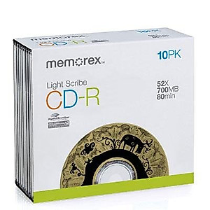 CD-R 10 PK Lightscribe 52X (04731) -