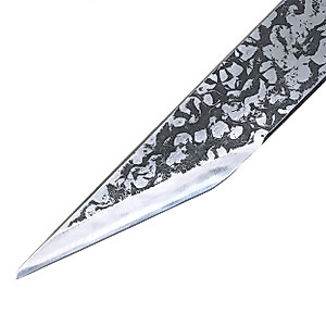KAKURI Kiridashi Knife Left Hand 21mm, Left Handed Utility Knife Tool for Wood Marking, Scribing, Carving, Whittling, Woodworking, Hand Forged Japanese Steel Blade with Hammered Pattern, Made in JAPAN