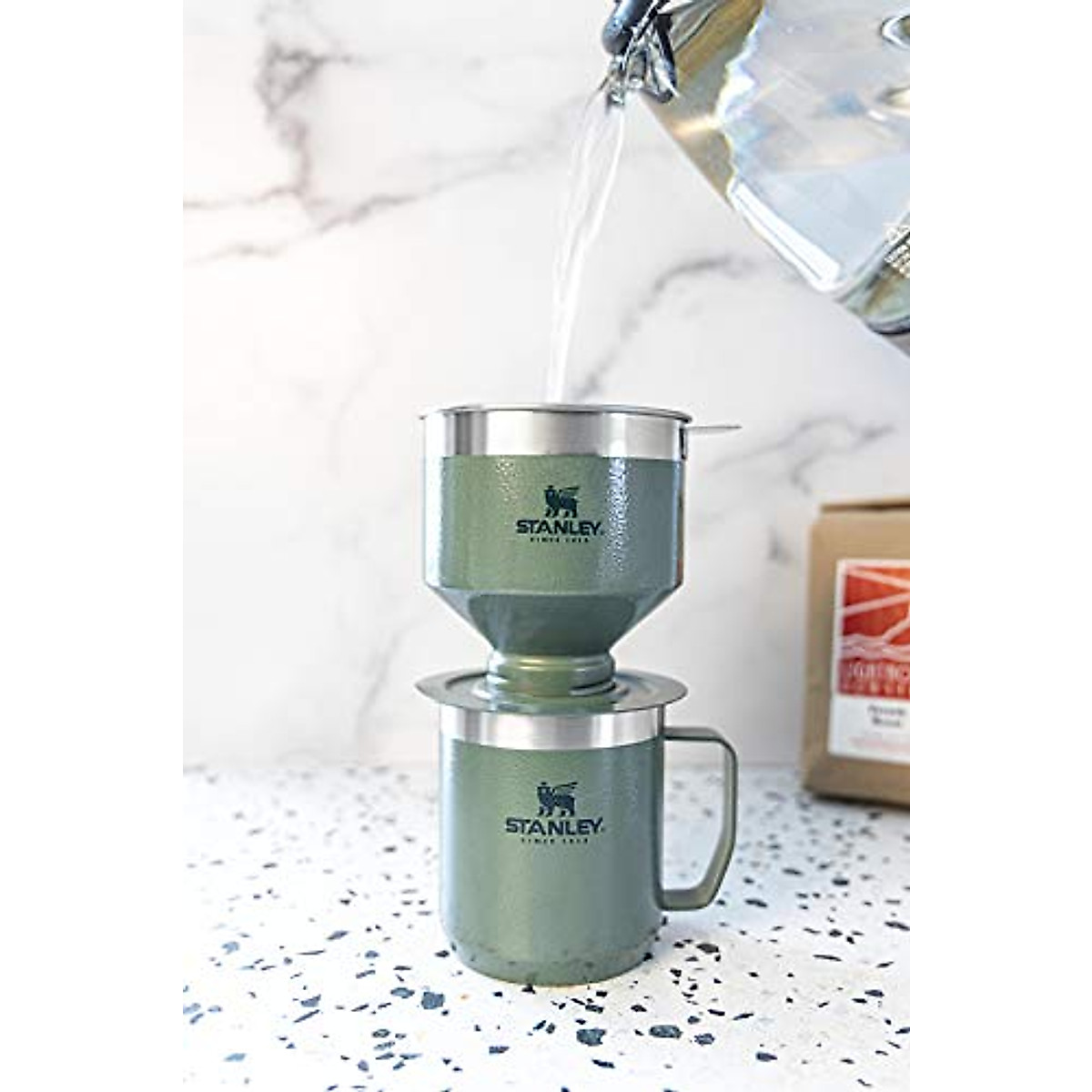 Stanley 10-09383-001 The Perfect-Brew Pour Over Hammertone ,0.35 liters, Green NA