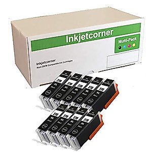 Inkjetcorner Compatible Ink Cartridges Replacement for PGI-270XL PGI 270 XL for use with MG6821 TS6020 MG6820 MG5720 MG5721 MG5722 TS5020 TS8020 TS9020 MG7720 Printer (Large Black, 9-Pack)