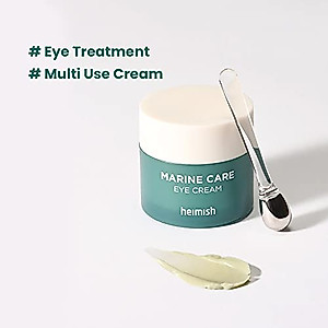 [heimish] Marine Care Eye Cream 1.01fl.oz/30ml | Nourishing and Hydrating Eye Cream with Marine Collagen, Adenosine, and Peptides for Brighter, Firmer Under-Eye Area | Korean Skincare