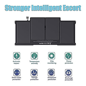 Bovekeey 55Wh A1405 Battery A1369 A1466 A1496 for MacBook Air 13 inch A1369 (2010-2011), A1466(Mid 2012, Mid 2013, Early 2014, Early 2015, 2017), A1496 A1377 [EMC :2925, 2469, 2559, 2392, 2632, 3178]