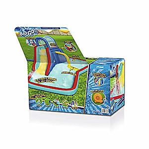 Bestway H2OGO! Waterfall Waves Mega Water Park | Inflatable Slide and Pool Fits Up to 6 Children
