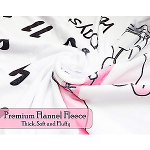 Baby Monthly Milestone Blanket Girl - Soft Newborn Baby Milestone Blanket, Age Personalized Baby Blankets, Growth Chart Months Baby Blanket, Prop Customized Elephant Blanket Shower, Gift Box +2 Frames