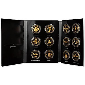 2022 DE Ancient Egypt PowerCoin 100 Years Of Tutankhamun Set 12 Coins 50 Cents Solomon Islands 2022 Proof